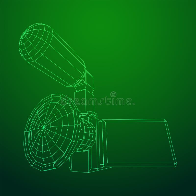 Digital Video Hand-held Camera with Rotating Screen and External ...