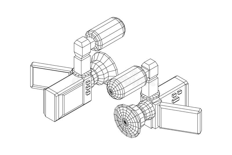Digital Video Hand-held Camera with Rotating Screen and External ...