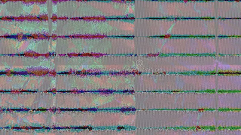 Digital Video Noise and Line Artifacts for an Abstract Design. Stock ...