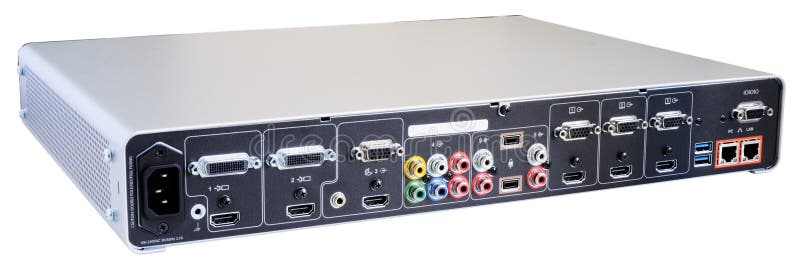 Digital Video Recorder Back View Stock Image - Image of equipment ...