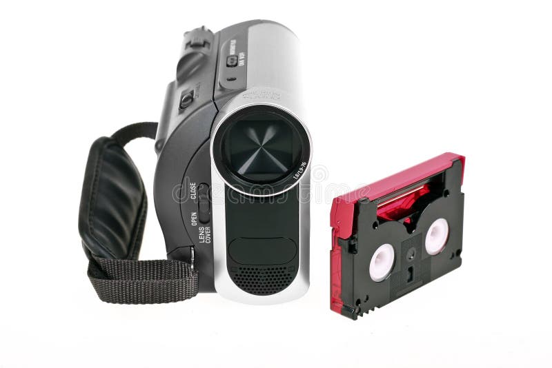 Alte Kamera Mit Band Und Kappe Stockfoto - Bild von band, alte: 103274268
