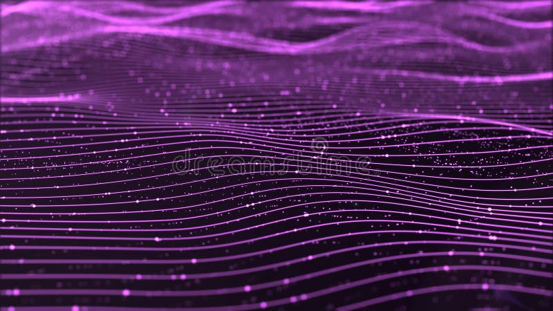 Digital Violet Animation Wave Background Stock Video - Video of blur ...