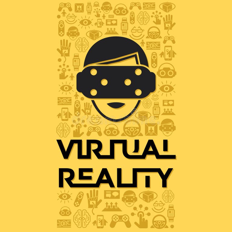 Digital Virtual Augmented Reality Set Collection, Next Ge Stock ...