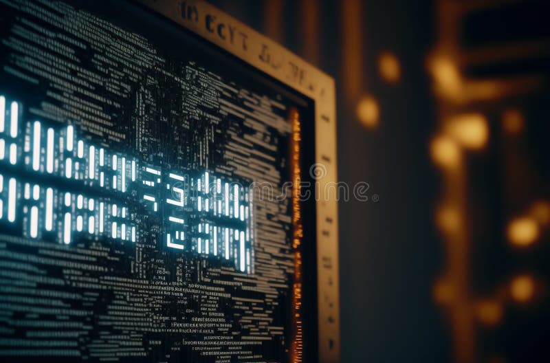 Digital Virtual City Scanning City for Hackers Attack Concept Software Developer Programming ...