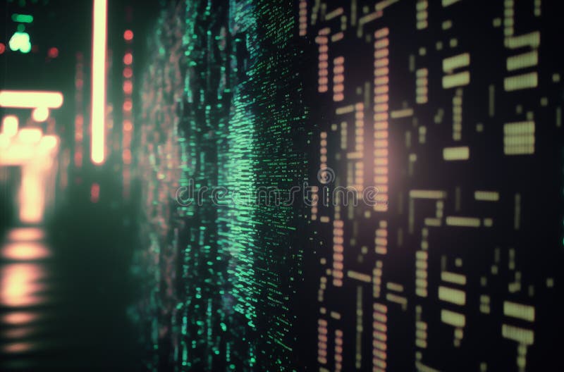 Digital Virtual City Scanning City For Hackers Attack Concept Software Developer Programming