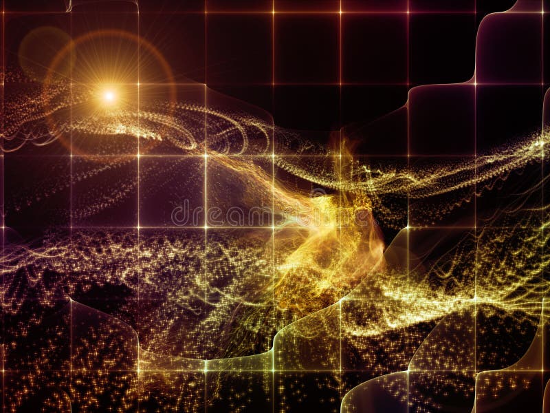 Digital Virtual World stock illustration. Illustration of shine - 139597643