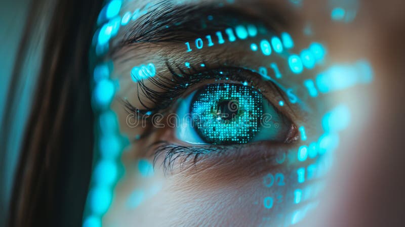 Digital Vision of the Future Stock Image - Image of information ...