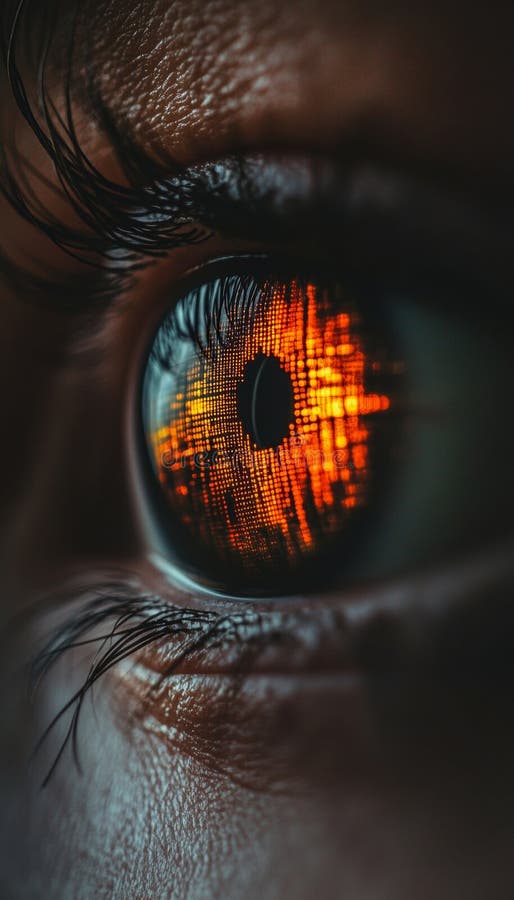 Digital Vision Human Eye with Emitting Particles, a Concept of ...