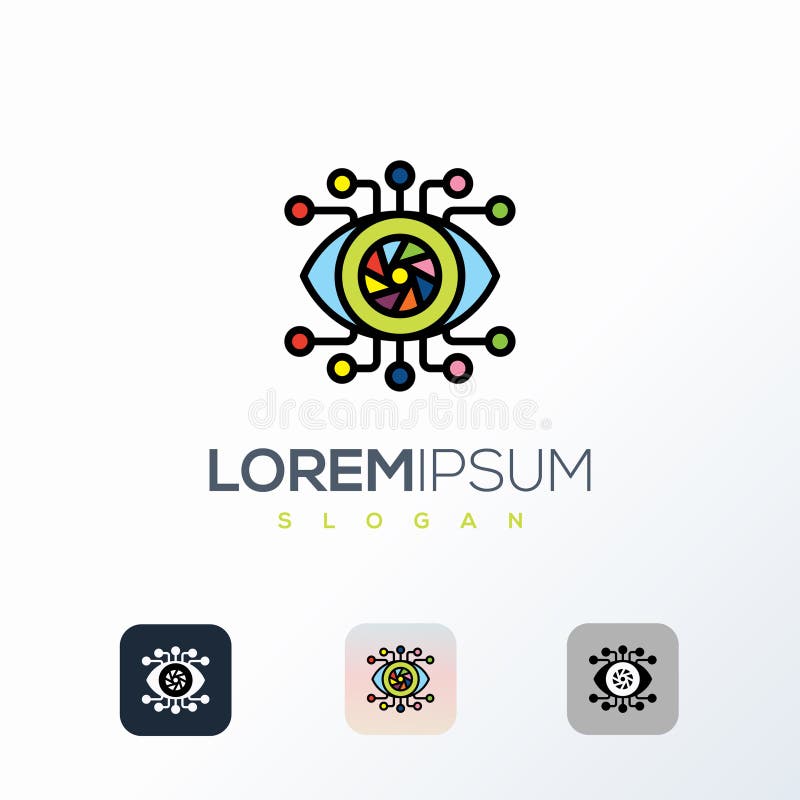 Digital Vision - Vector Logo Template Concept Illustration. Abstract ...