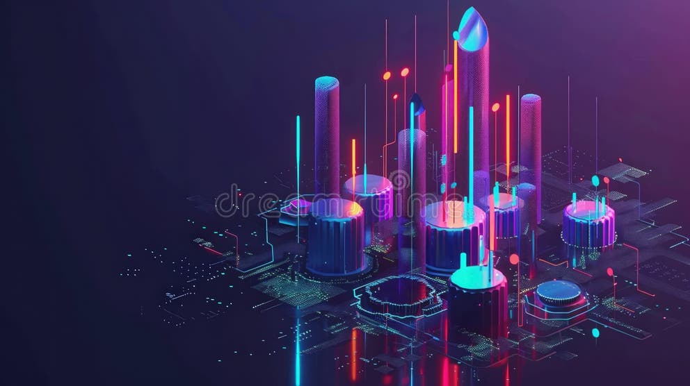 Digital Visualization of AI Powered Crypto Analytics and Data Trends ...