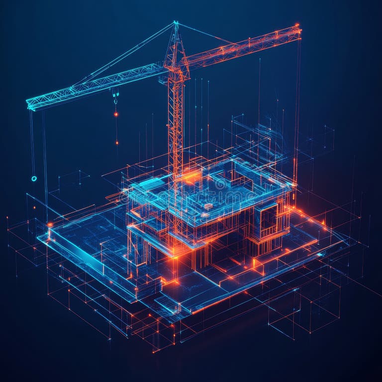 Digital Visualization for the Construction Site of Blueprint House ...