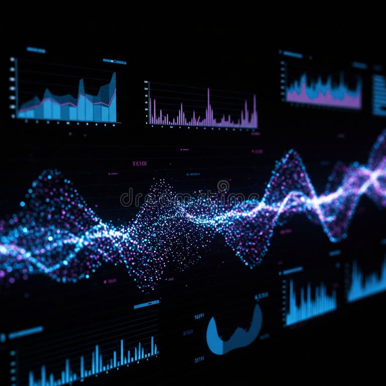 Visualization Dynamic Data Representation Stock Illustrations – 17,697 ...