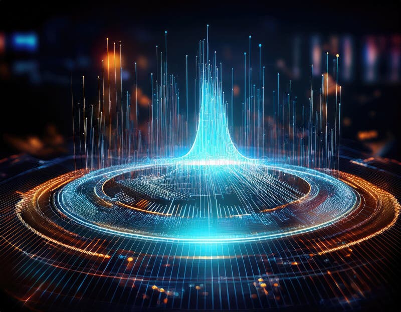 Digital Visualization of Growth Graphs in Data Analysis. Generated with ...