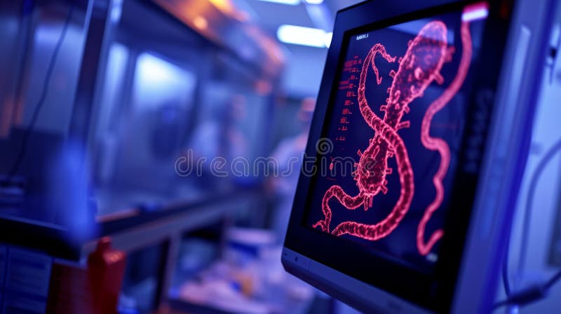 Digital Visualization Viral Structure Lab Setting Stock Photos - Free ...