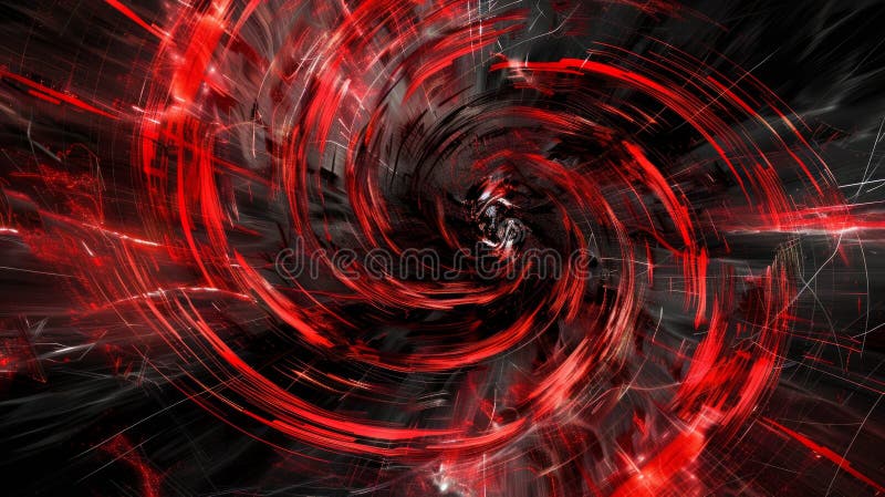 Digital Vortex of Cybersecurity Threat Abstract Stock Photo - Image of ...