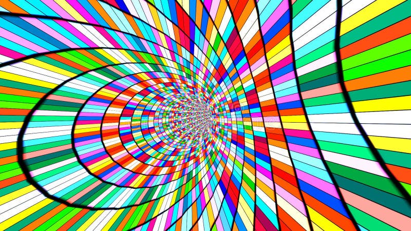 Crazy Psychedelic Vortex Full with Colors Stock Footage - Video of ...