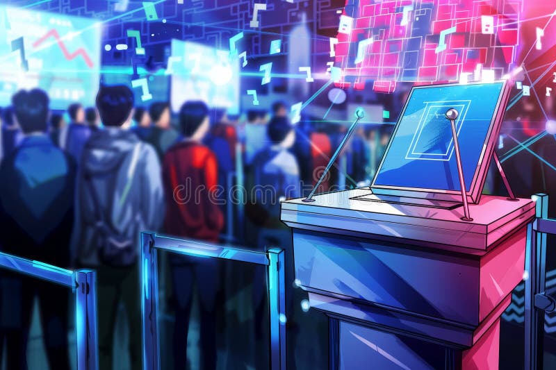 Digital Voting Platform Concept Stock Image - Image of democracy ...