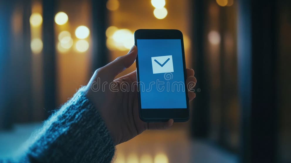 Digital Voting Process Shows Hand Casting a Vote on a Smartphone Screen ...