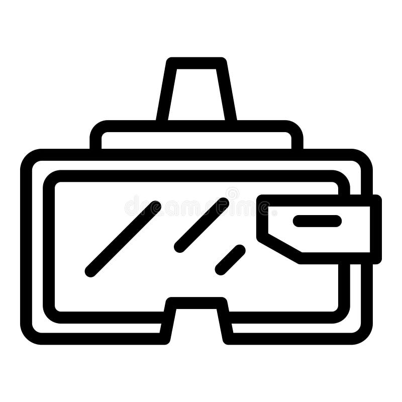 Digital Vr Goggles Icon, Outline Style Stock Vector - Illustration of ...