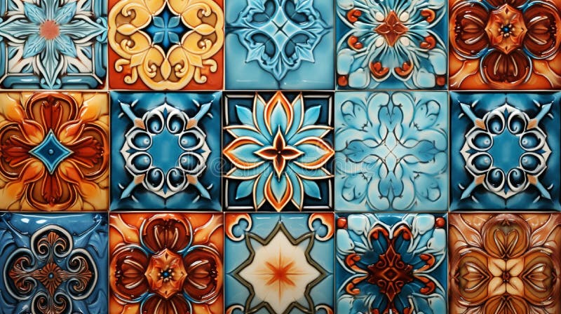 Digital Wall Tile Decor for Home, Ceramic Tile Design, Seamless ...