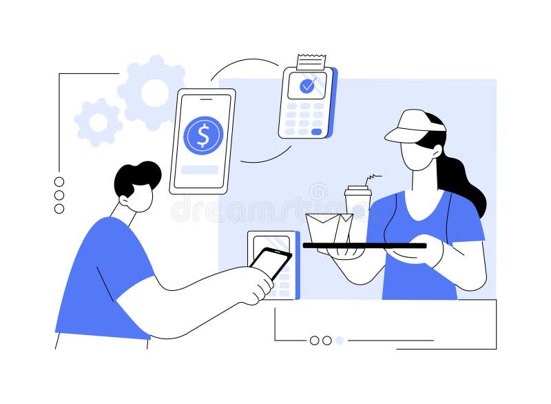 Digital Wallet Abstract Concept Vector Illustration. Stock Vector ...