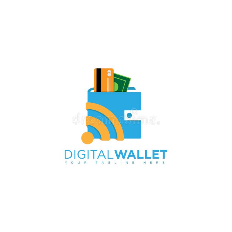 Digital Wallet E Payment Logo Design Stock Vector - Illustration of ...