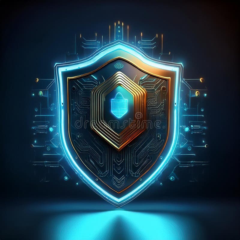 Digital Wallet Icon with a Shield, Symbolizing Protection Against Fraud ...