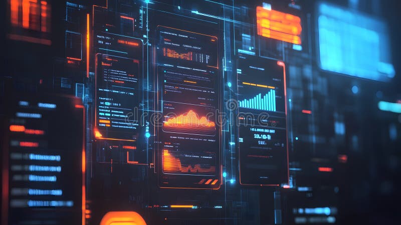 Digital Wallet Interface Showing Multiple Bank Accounts Stock ...