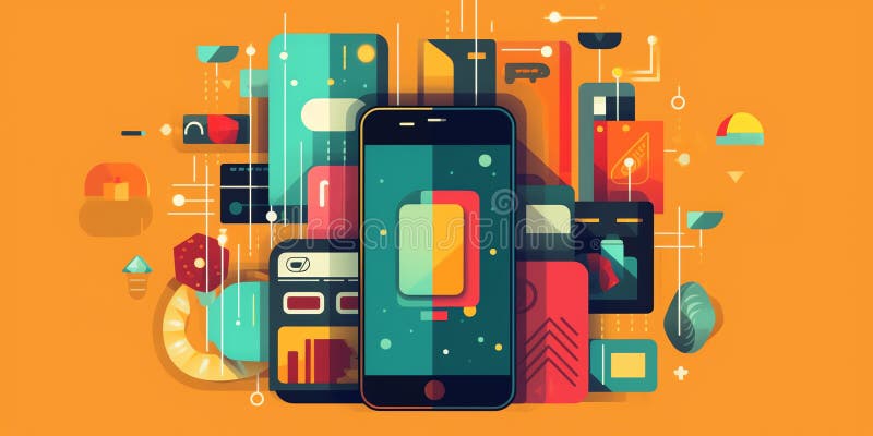 "Digital Wallet": a Mobile Phone Screen Displaying a Virtual Wallet ...