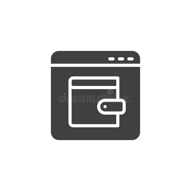 Digital wallet vector icon stock vector. Illustration of ewallet ...