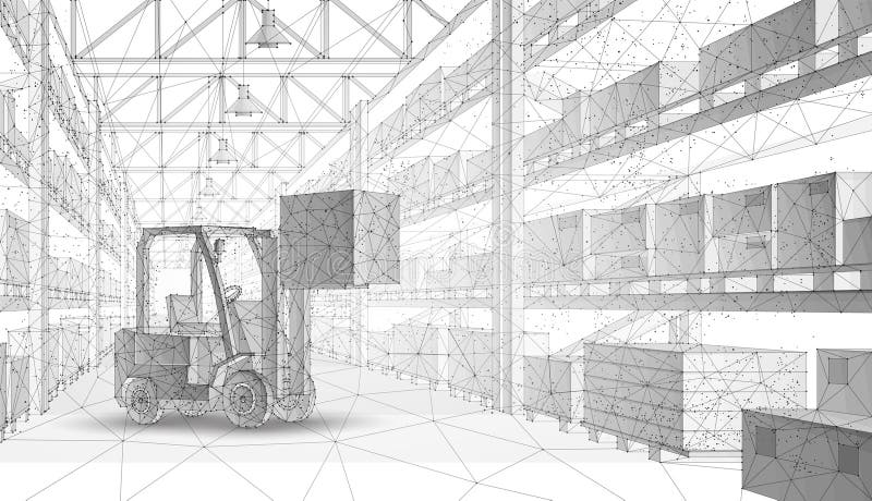 Smart Warehouse. Automatic Stock Storage, Modern Distribution Building ...