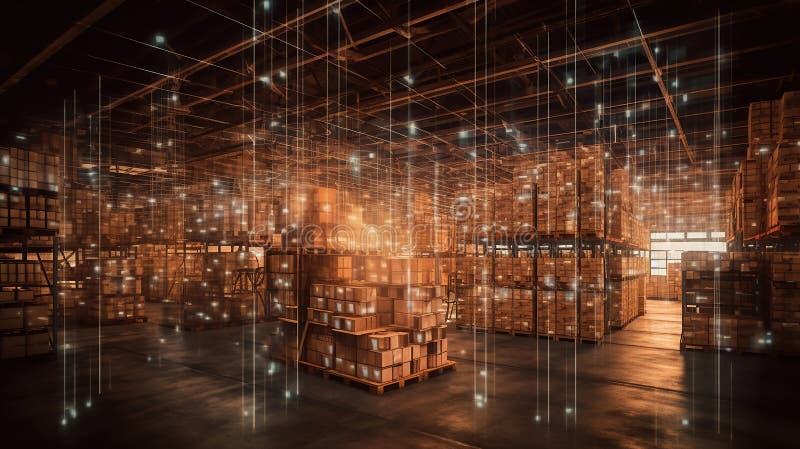 Connected Warehouse Stock Illustrations – 871 Connected Warehouse Stock ...