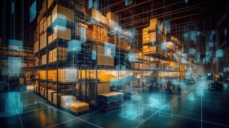 Connected Warehouse Stock Illustrations – 874 Connected Warehouse Stock ...