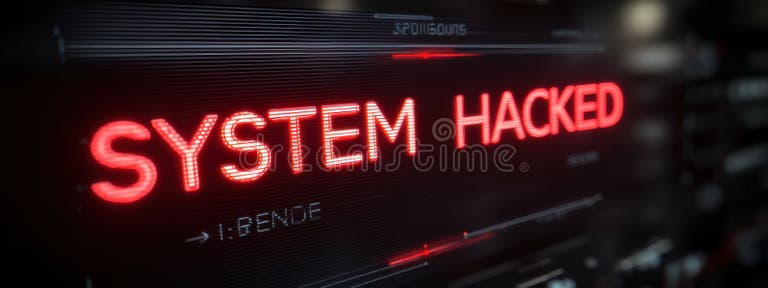 Digital Warning Displayed on a Computer Screen Signaling a Security ...