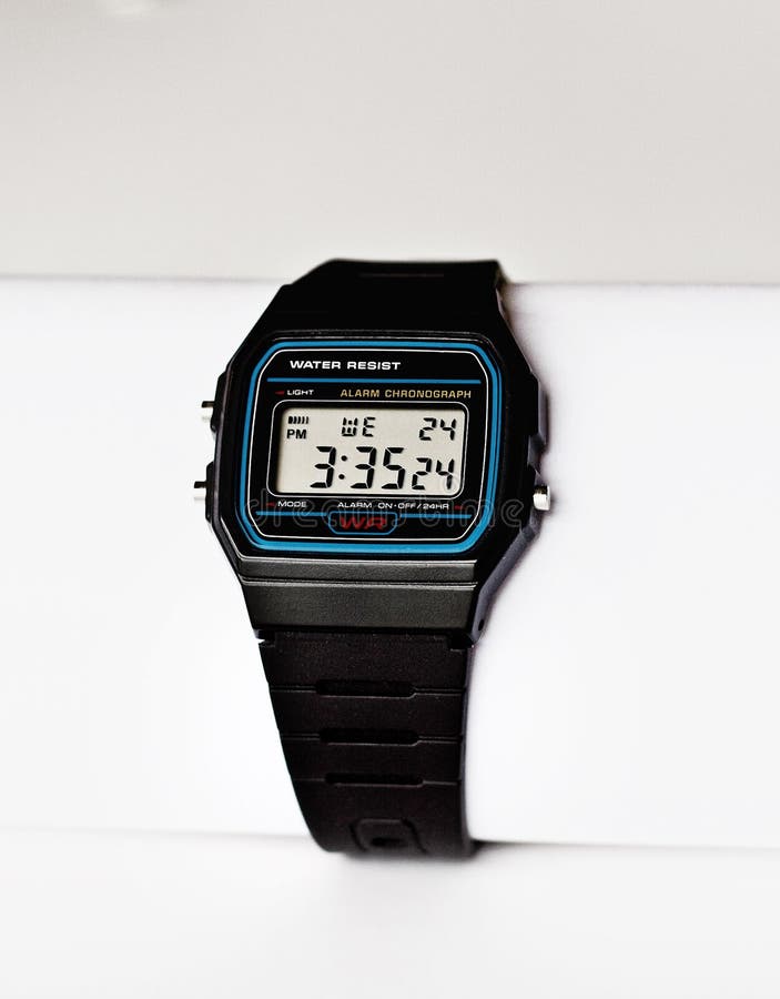 Digital Watch stock image. Image of black, electronics - 13159915
