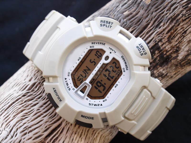 Digital watch chronograph stock image. Image of chrono - 53936975
