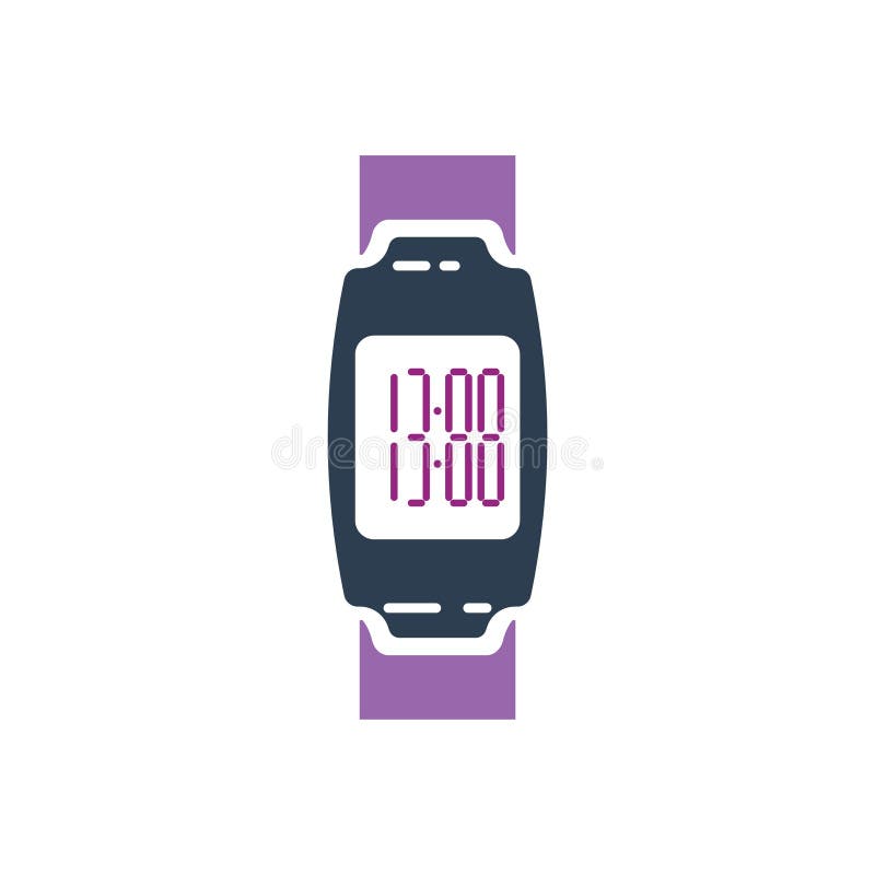 Digital Watch Icon. Vector Illustration Decorative Design Stock Vector ...