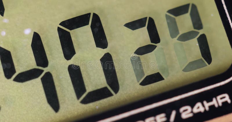 Digital Watch Stopwatch Seconds Counting Stock Video - Video of second ...