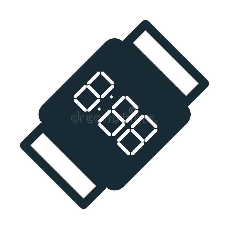 Digital Watch. Vector Illustration Decorative Design Stock Vector ...
