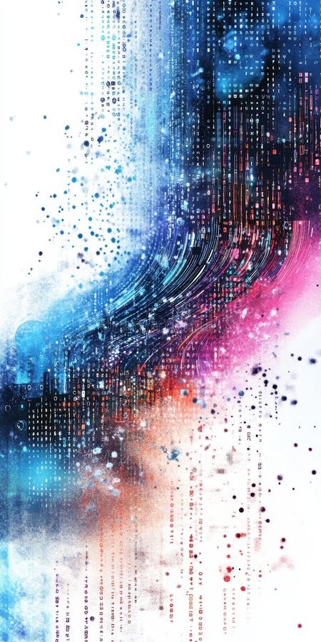 Digital Watercolor Stream Technology with Abstract Data Visualization ...