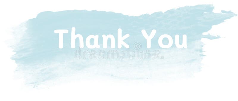 Digital Watercolor Thank You Note — Blue Splash Effect Stock Vector ...