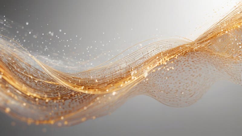 Digital Wave: an Abstract Wave of Binary Code, Pixels, and Geometric ...