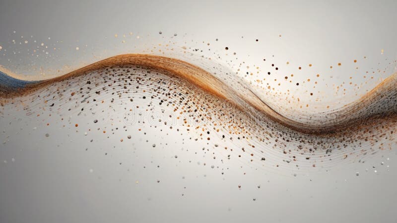 Digital Wave: an Abstract Wave of Binary Code, Pixels, and Geometric ...