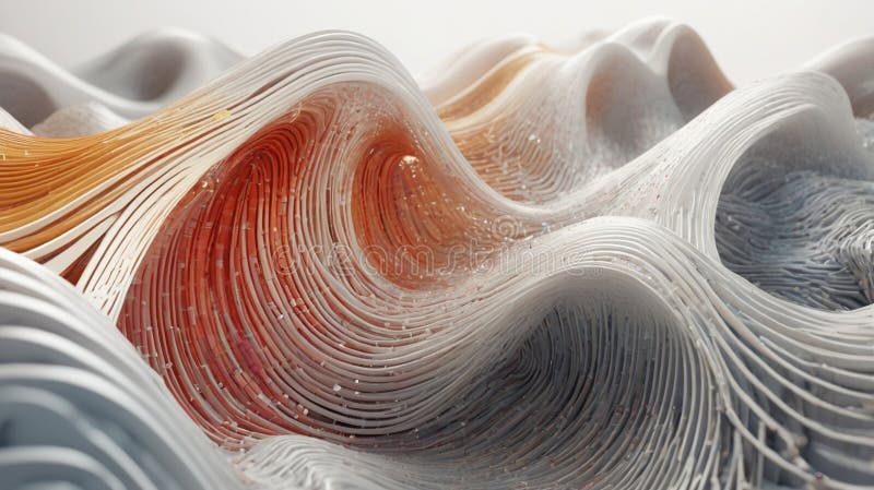 Digital Wave: an Abstract Wave of Binary Code, Pixels, and Geometric ...