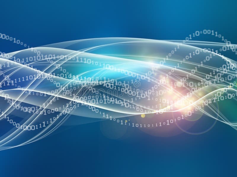 Digital Wave Background stock illustration. Illustration of composition ...