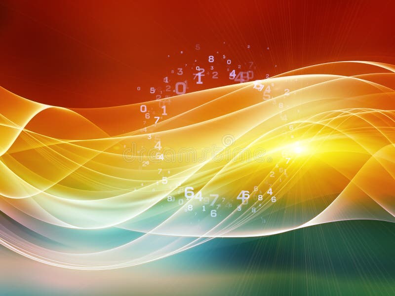 Digital Wave Background stock illustration. Illustration of wave - 21324245