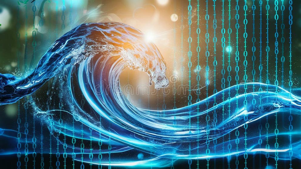 Binary Futuristic Design Stock Illustrations – 84,164 Binary Futuristic ...