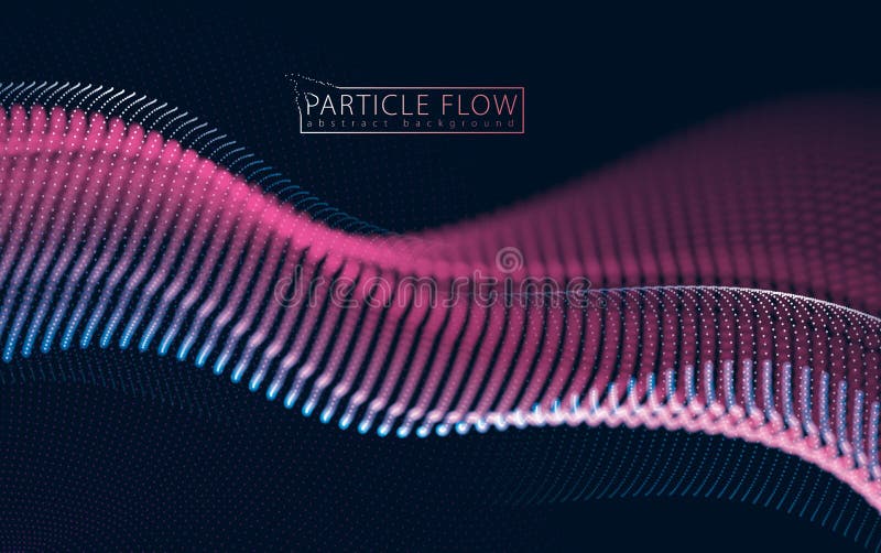 Abstract Flowing Mesh Wave Stock Vector Illustration Of Geometric