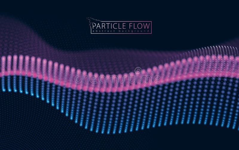 Abstract flowing mesh wave stock vector. Illustration of geometric ...