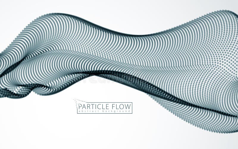 Abstract Flowing Mesh Wave Stock Vector Illustration Of Geometric